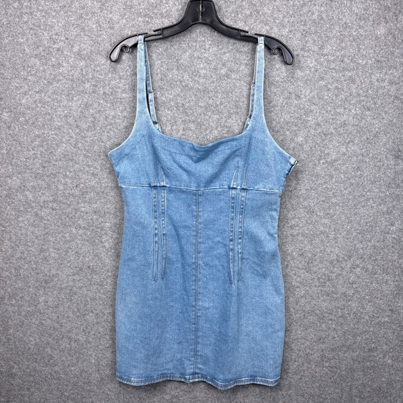 BDG | Dresses | Bdg Urban Outfitters Womens Xl Blue Denim Mini Dress ...